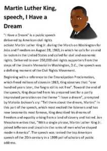 I Have A Dream Speech Printable - Download & Print Free Educational ...