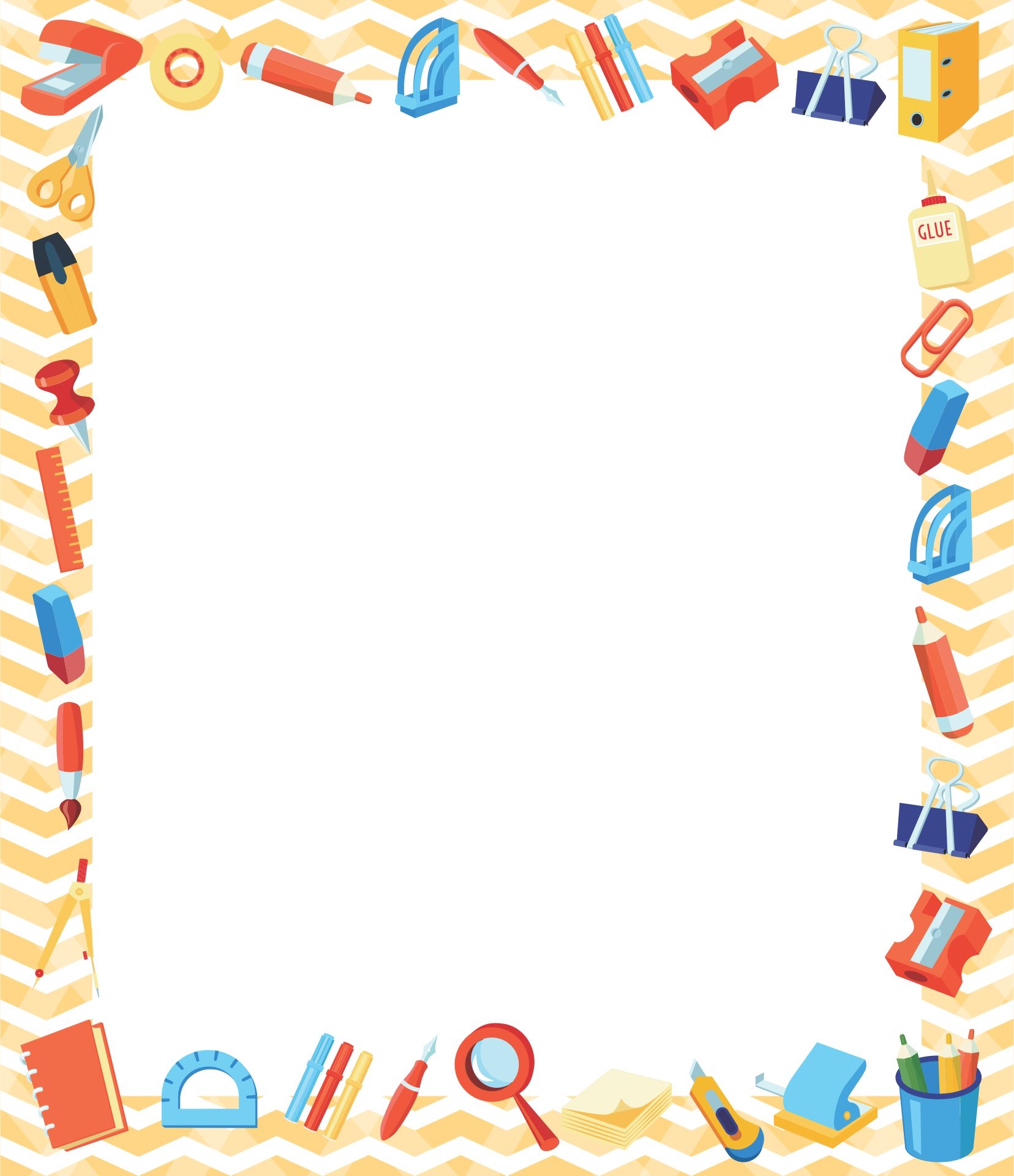 Free Printable 5X7 Preschool Page Borders - Download & Print Free ...