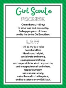 Girl Scout Promise And Law Printables - Download & Print Free ...