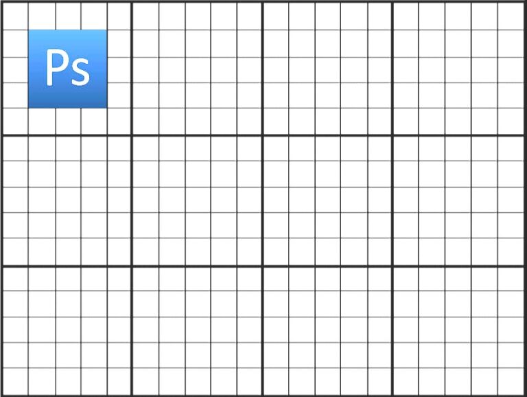 How To Make A Printable Grid In Photoshop - Download & Print Free ...