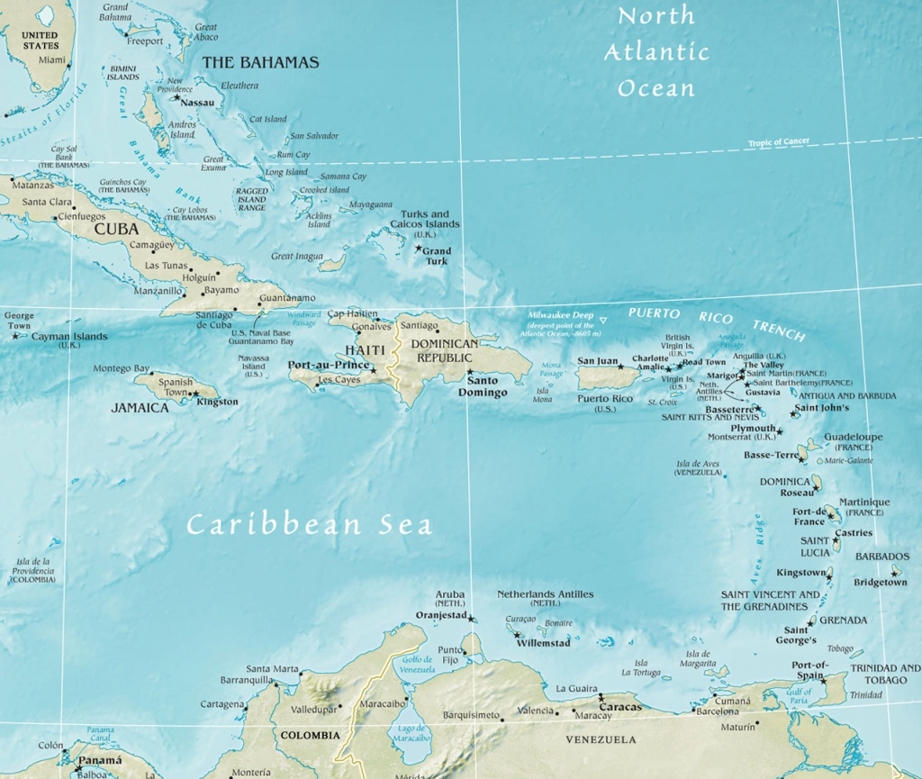 Free Printable Map Of The Caribbean Islands - Download & Print Free ...